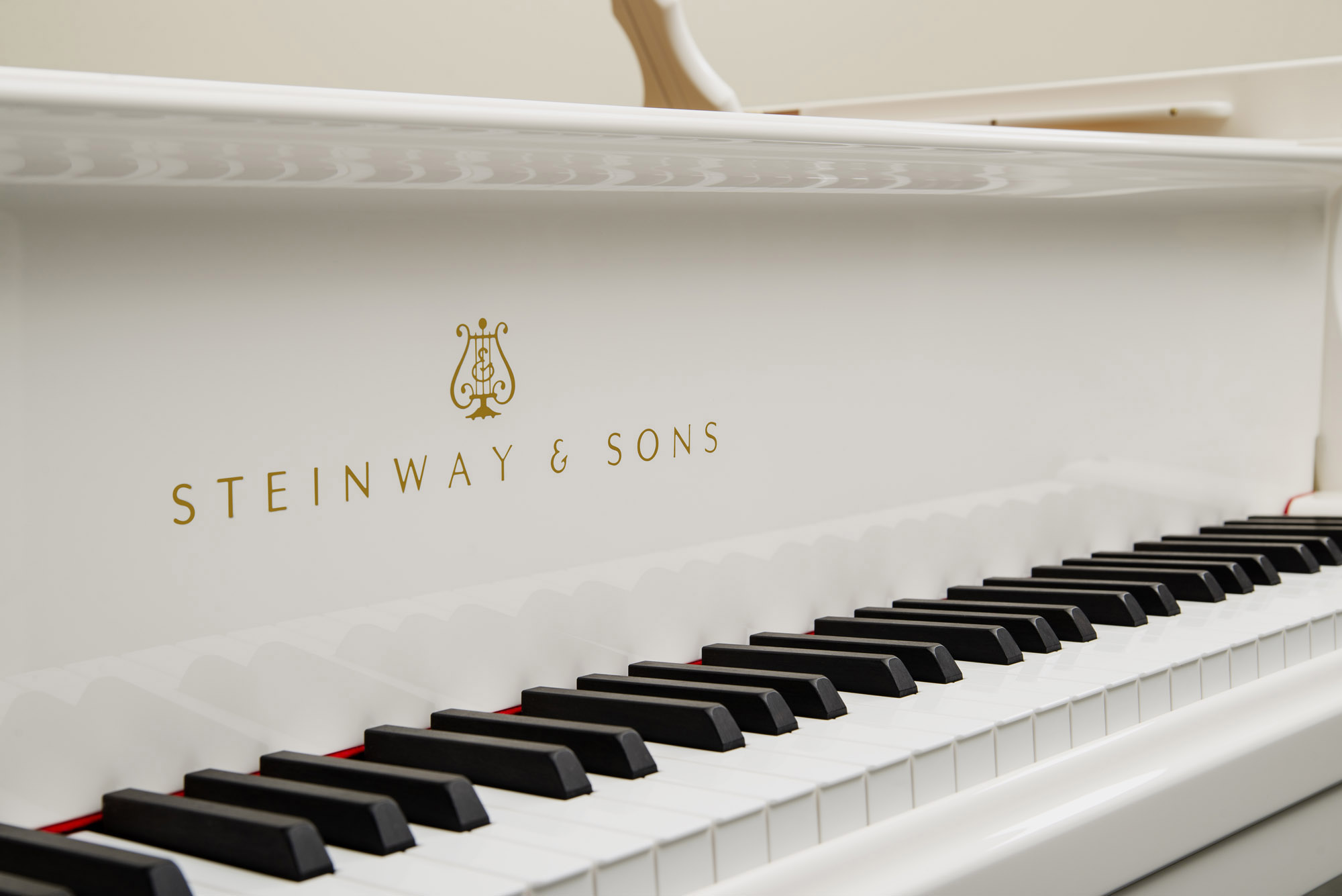 Steinway Grand Piano White